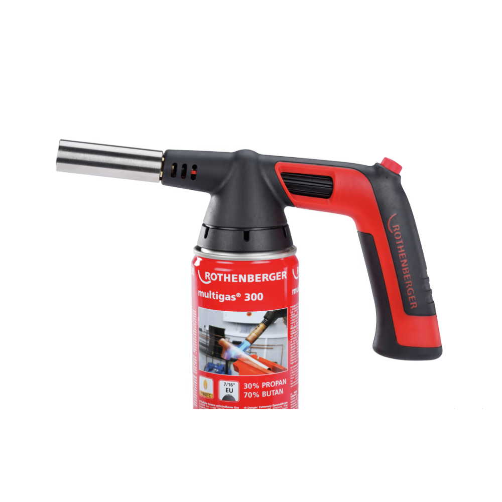 Set ROFIRE PIEZO 7/16"EU + 3 botellas Multigas 300